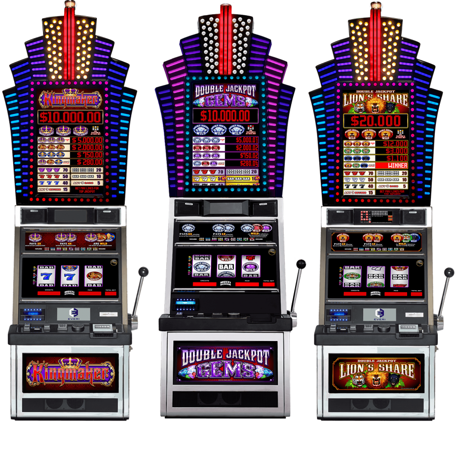 Double Jackpot Gems®, Double Jackpot Lion's Share® & Kingmaker® - Everi