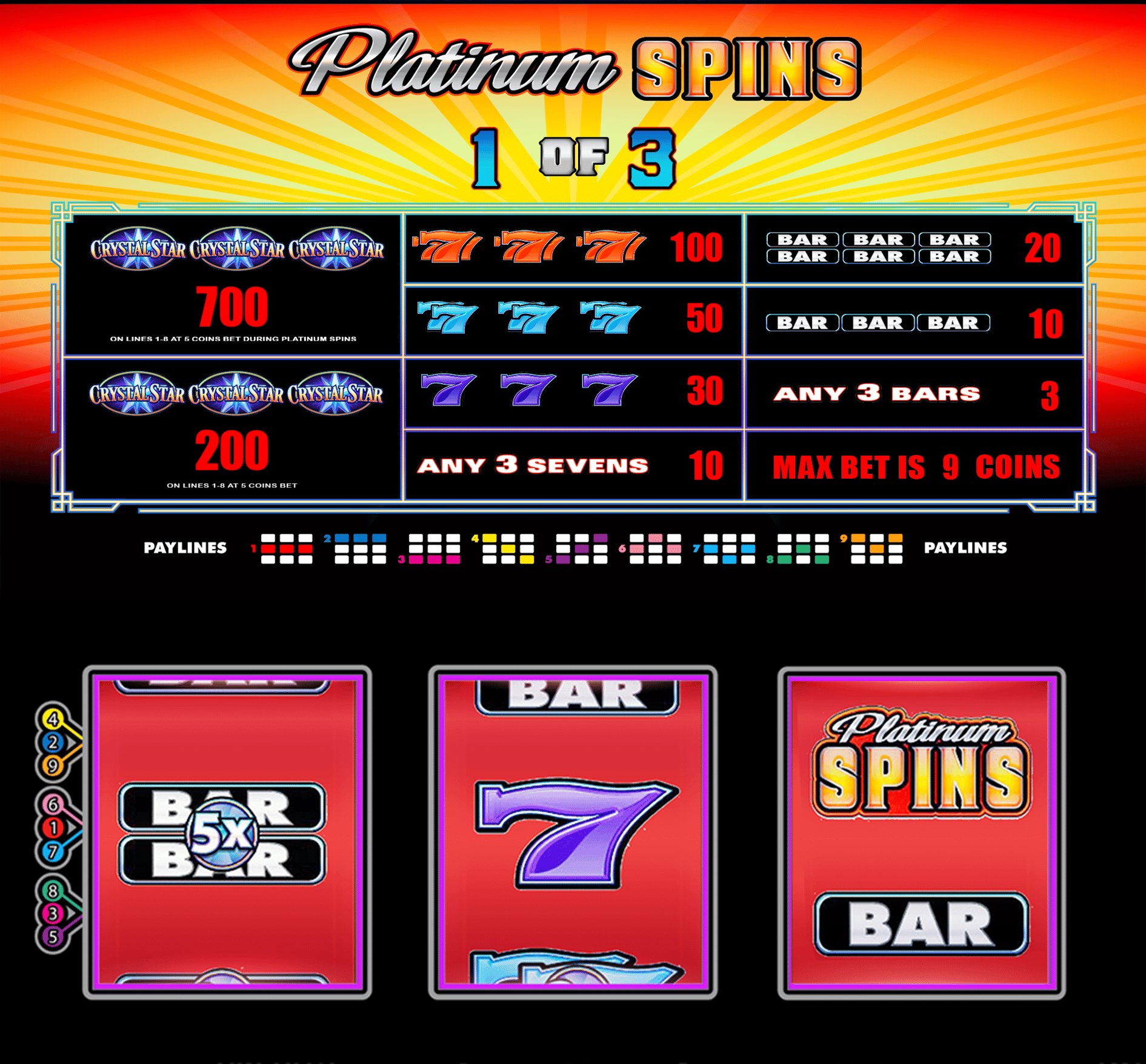 Black Diamond Platinum® & Crystal Star Platinum™ - Everi