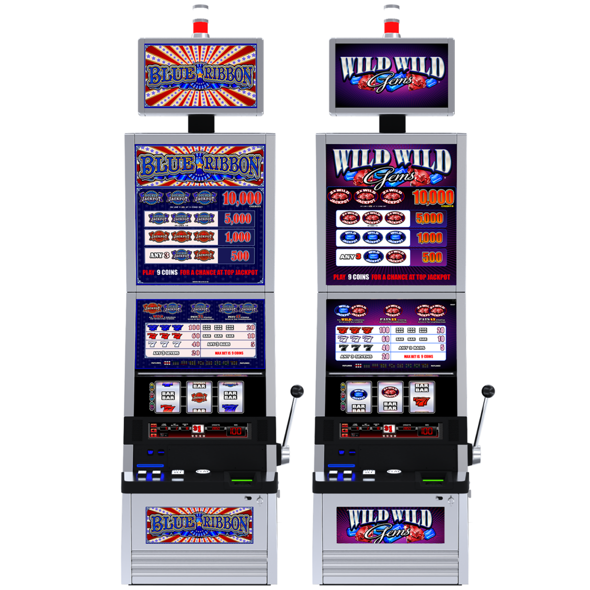 Blue Ribbon™ Signature and Wild Wild Gems™ Signature - Everi