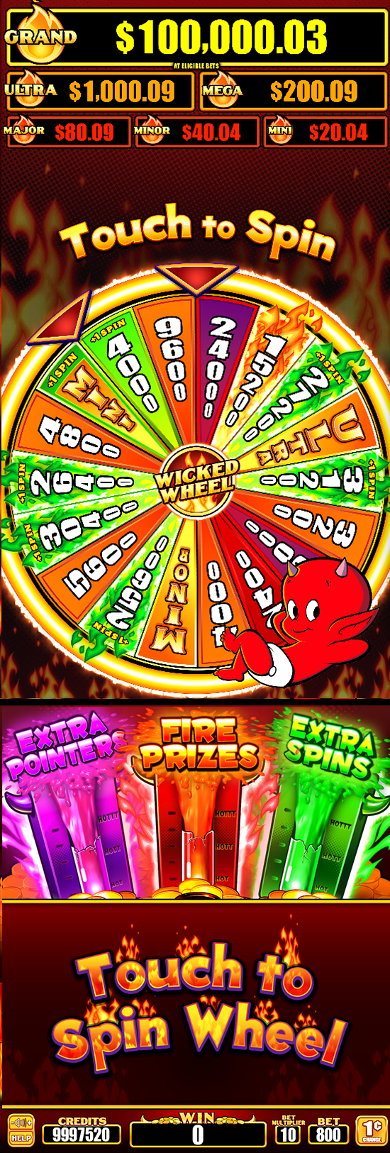 Smokin' Hot Stuff Wicked Wheel Grand™ - Everi